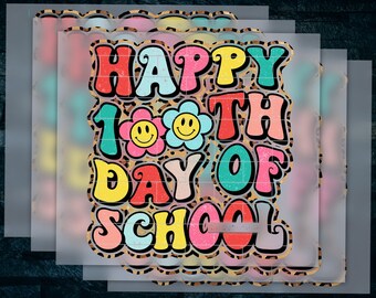 Custom DTF Prints for Happy 100th Day of School: Ready for Press ...