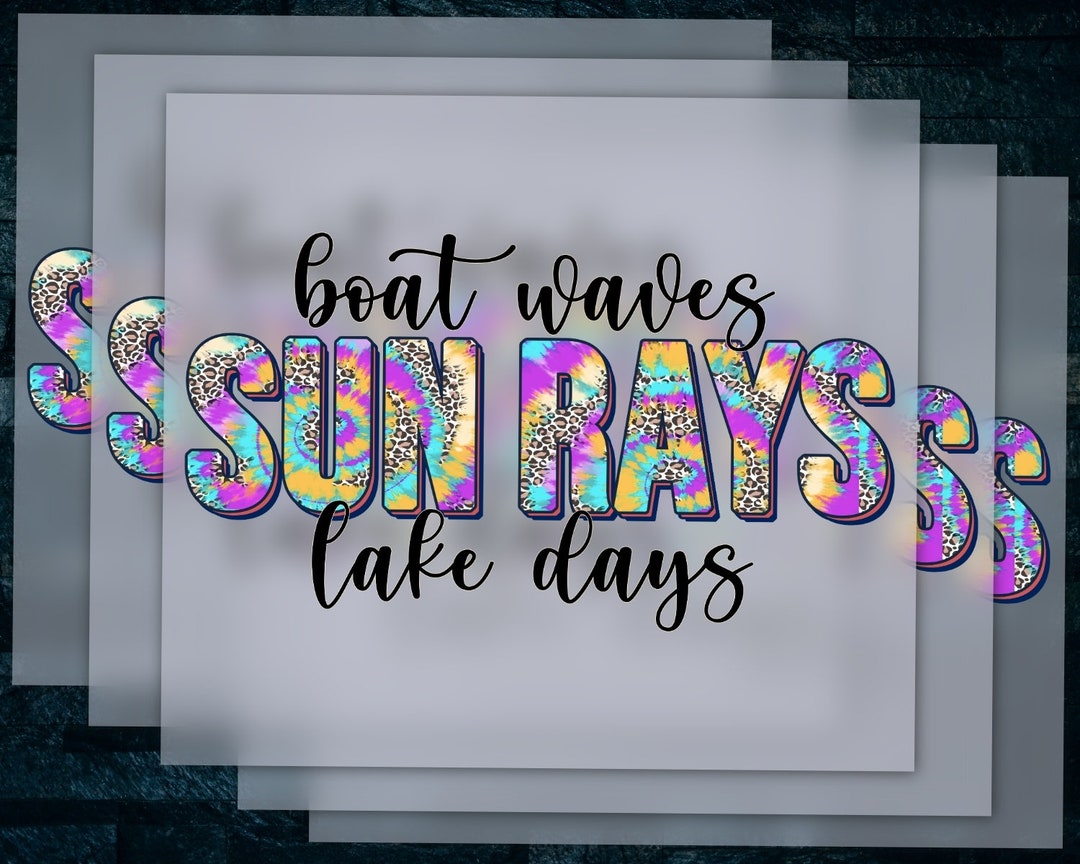Summer Lake Days Design Boat Waves and Sun Rays, Hello Summer, Lake ...