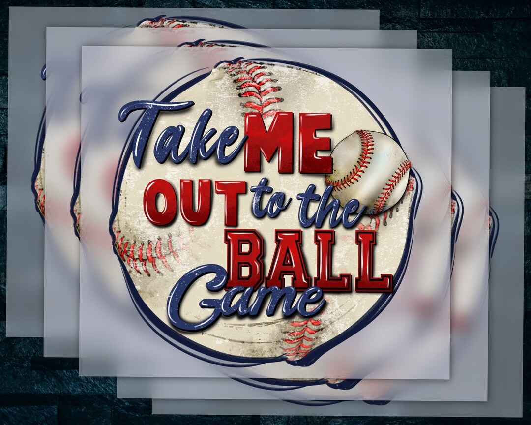 Baseball Game Design for Heat Transfer and DTF, Ready-to-press Sports ...