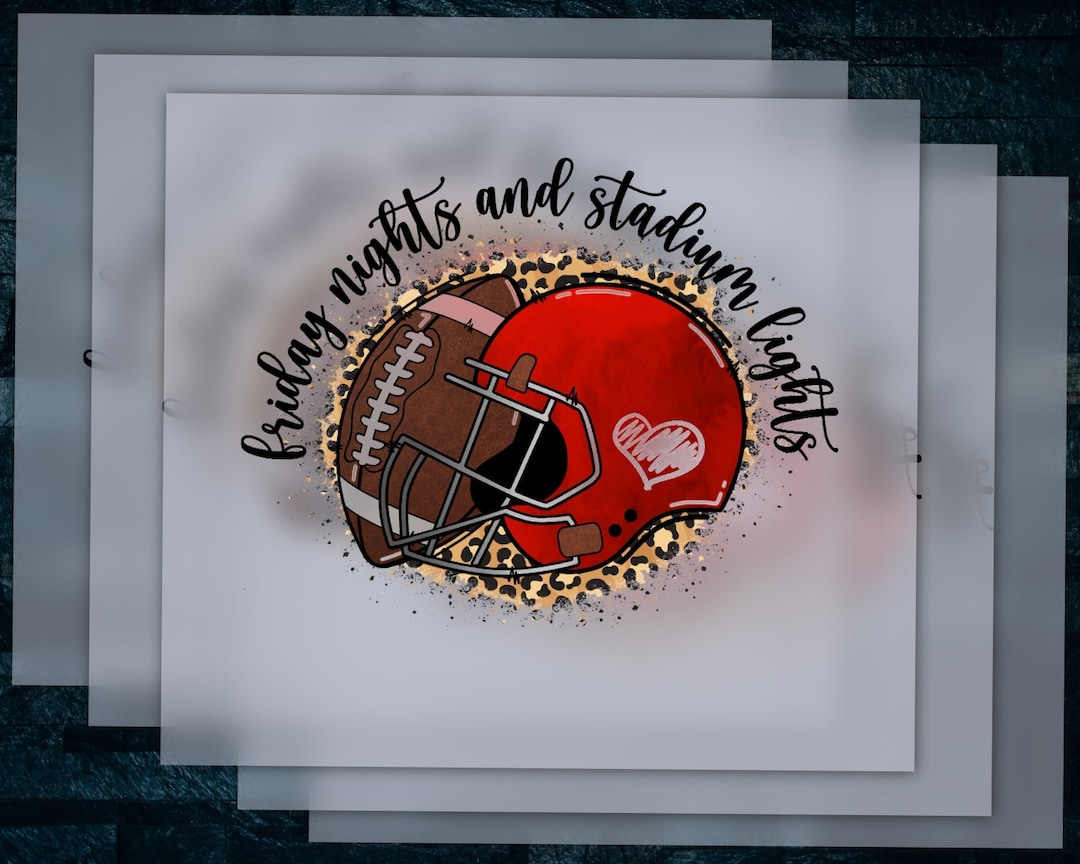 Friday Night Football Stadium Lights Design Ready-to-press Heat ...