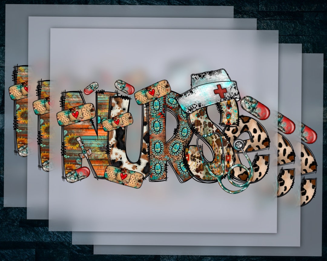 Nurse Life Design for Cricut, Nursing Themed Graphics, Floral Heat ...