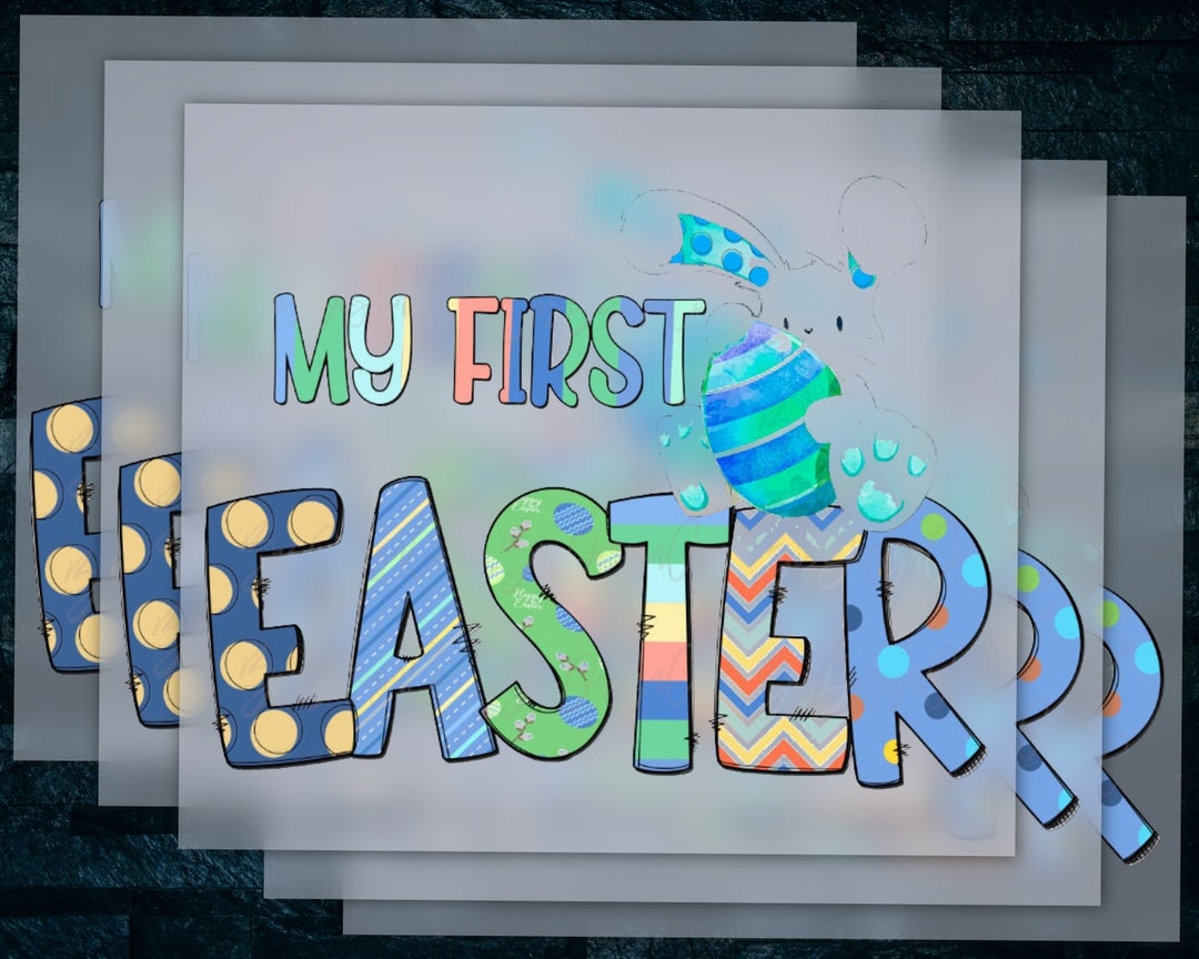 Easter Baby Boy DTF, Ready to Press, Easter Day Shirt Onesie Transfer ...