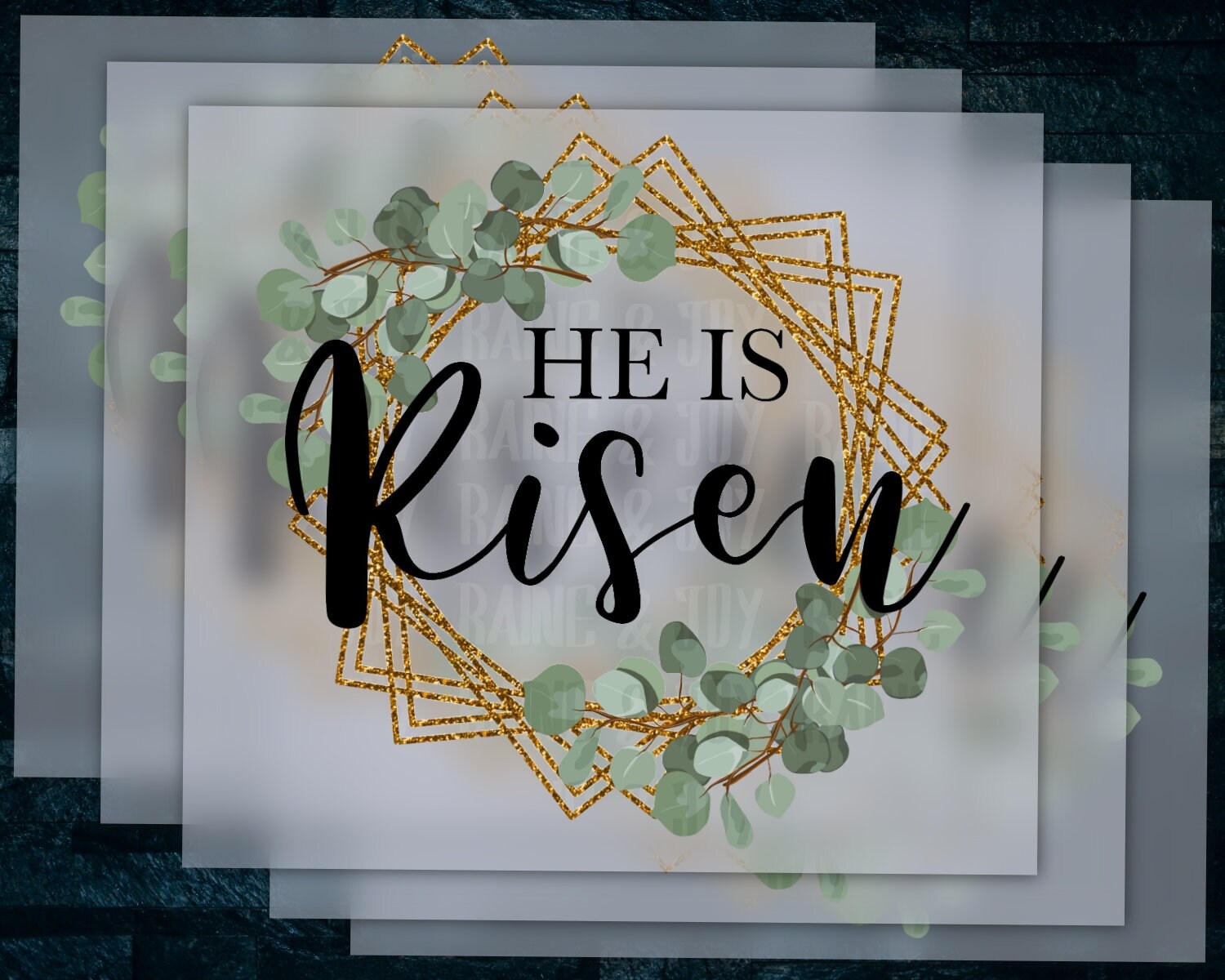 Easter DTF Transfers, Ready to Press Heat Transfers, He is Risen DTF ...