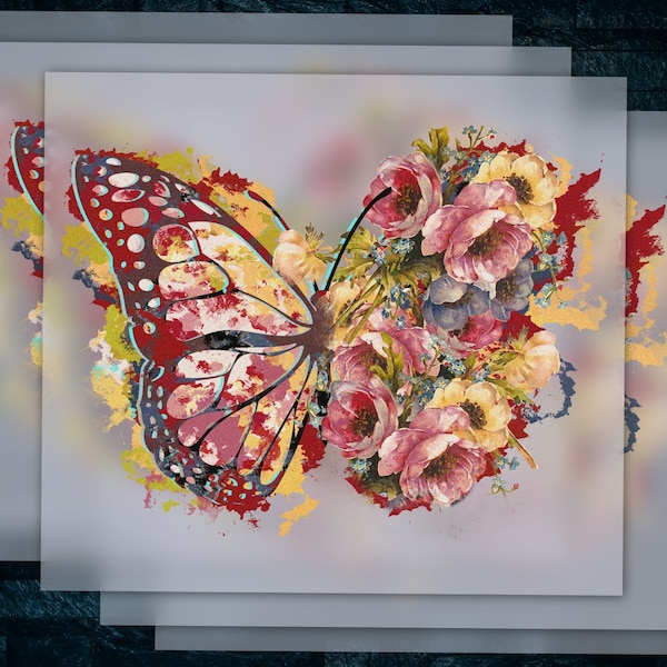 Butterfly Transfer - Etsy