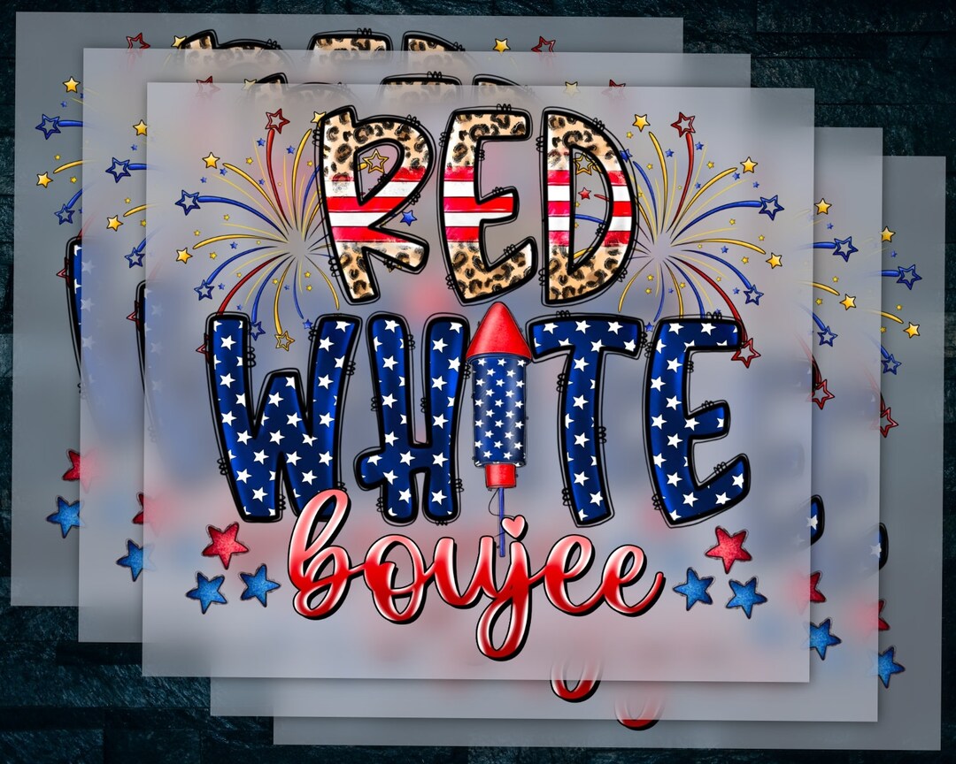 Boujee Western Design for 4th of July, USA Flag With Fireworks, Ready ...