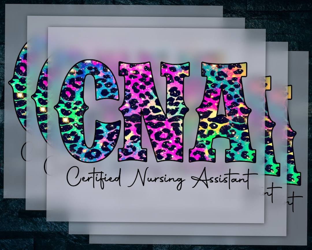 Certified Nursing Assistant, CNA Nurse Design, Colorful Leopard CNA ...