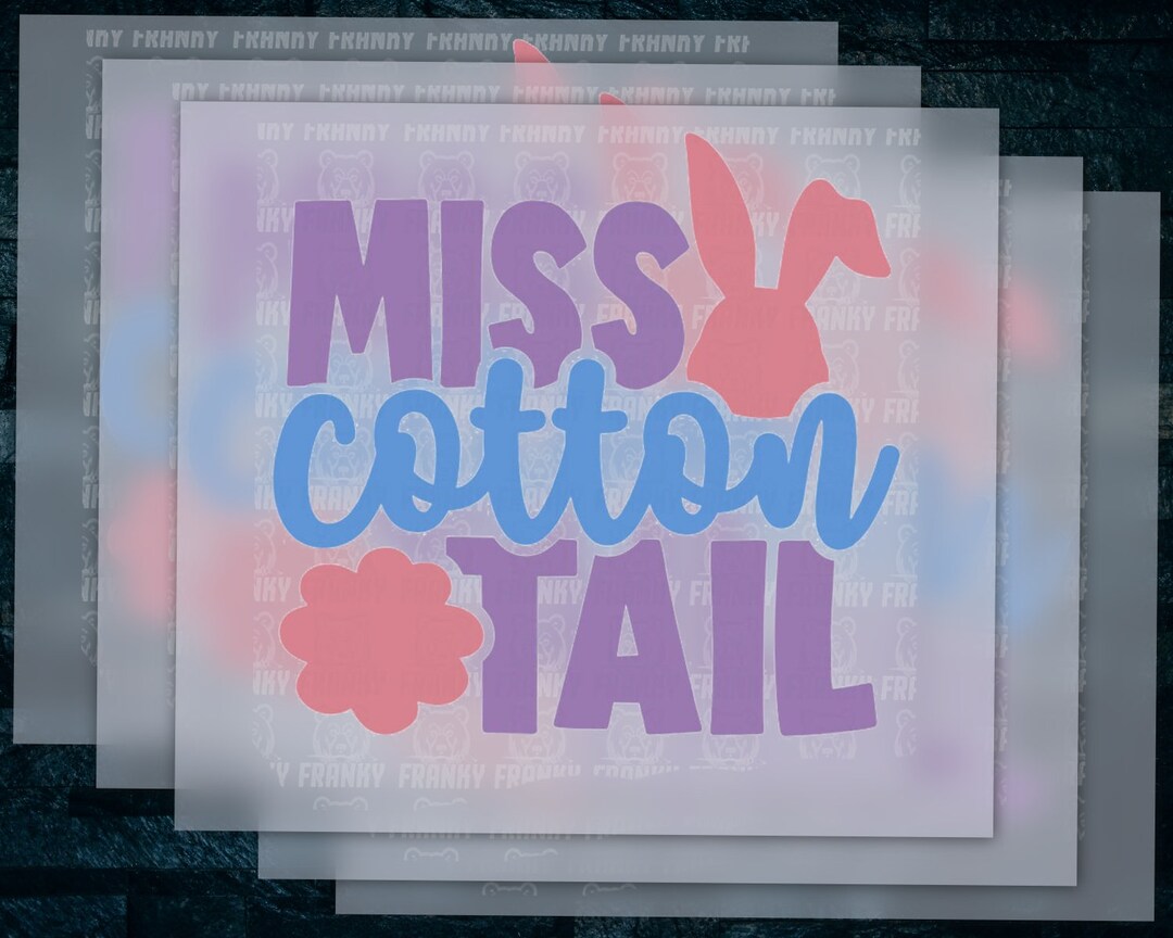 Easter Bunny DTF Cut File Spring and Funny Easter Heat Transfer, Ready ...