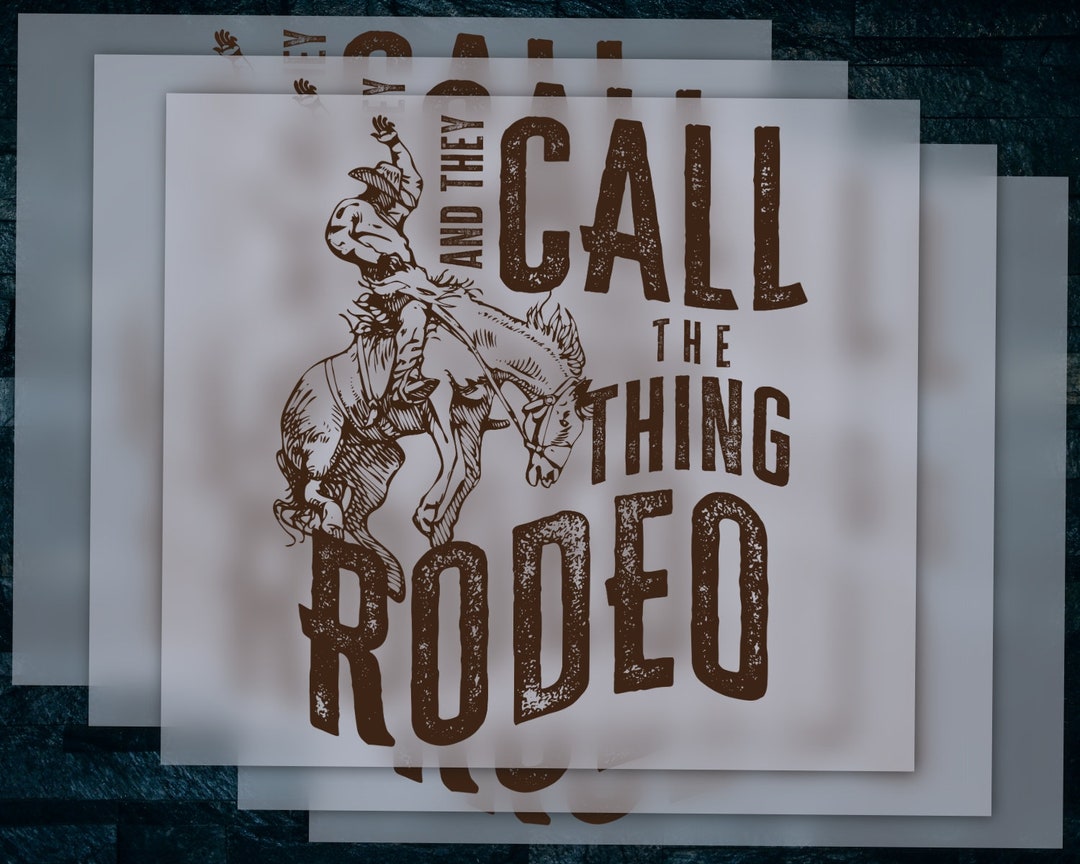 Rodeo Themed Retro Design Western Styles for Shirts, Press and Heat ...