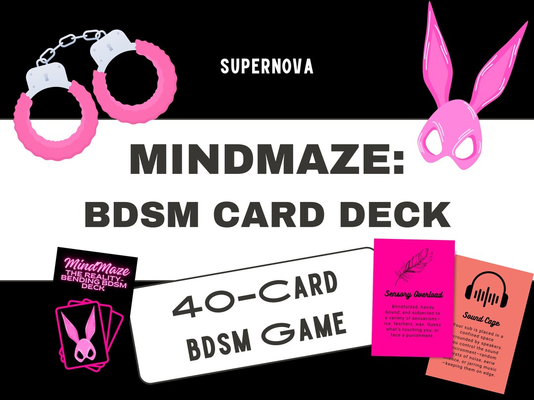 Mindmaze: Reality-bending BDSM Deck | Printable & Online Clickable Cards | Digital Download ...