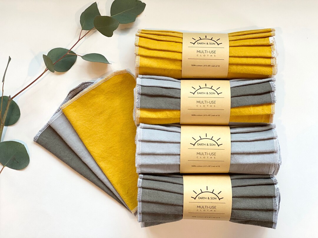 Reusable Cotton Napkins Eco Friendly Gift Sustainable, Napkin Set 6 ...