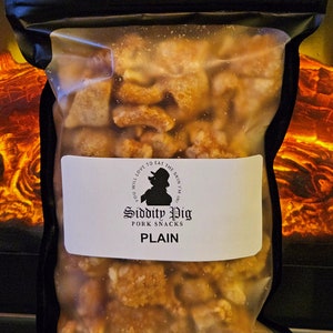 Pork Crackling With Fat, Pork Skins, Pork Rinds, Protein Snack ...