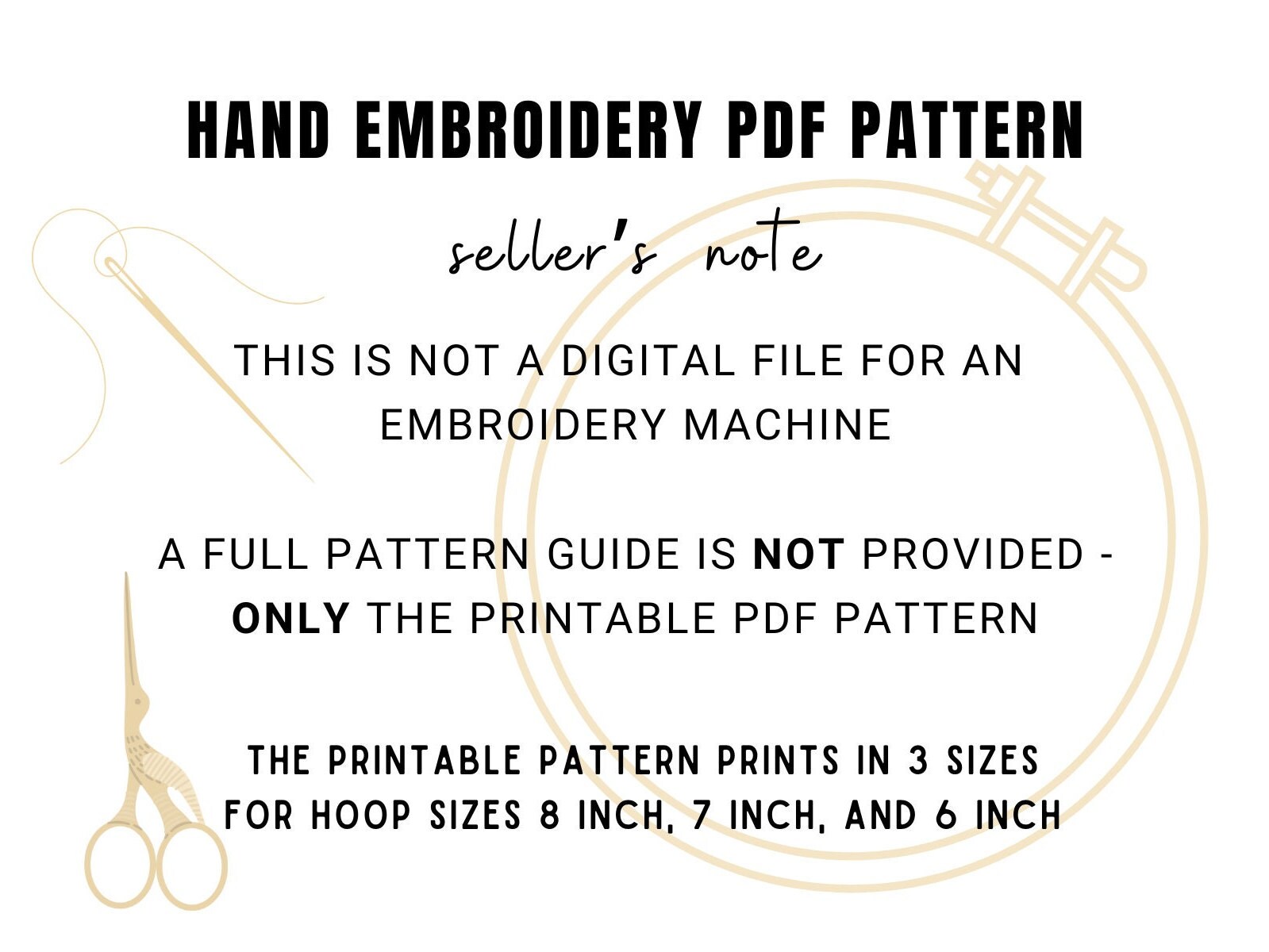 Wildflower PDF Printable Embroidery Pattern Spring Flowers Embroidery Pattern Floral Template ...