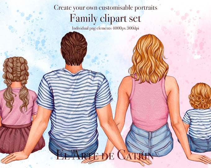 Family Clipart Bundle, Family Illustrations PNG - Etsy Canada