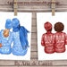 Winter Family Look Clipart, Christmas Clipart, Cozy Family Clipart ...