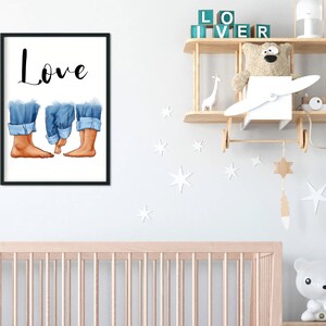 Family Feet Clipart, Digital Watercolor Clipart, Father's Day Clipart ...