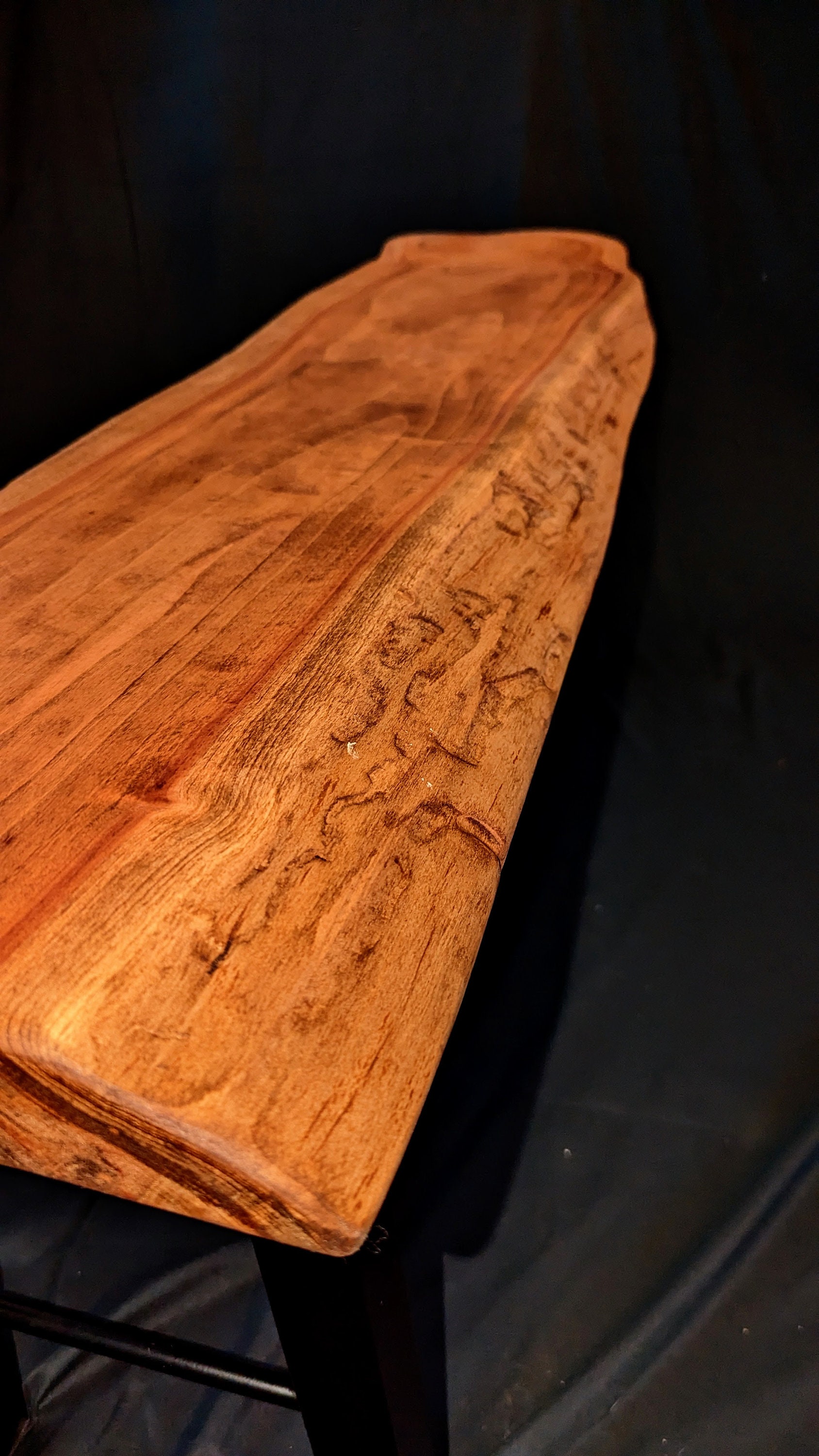 Live Edge Bench - Etsy