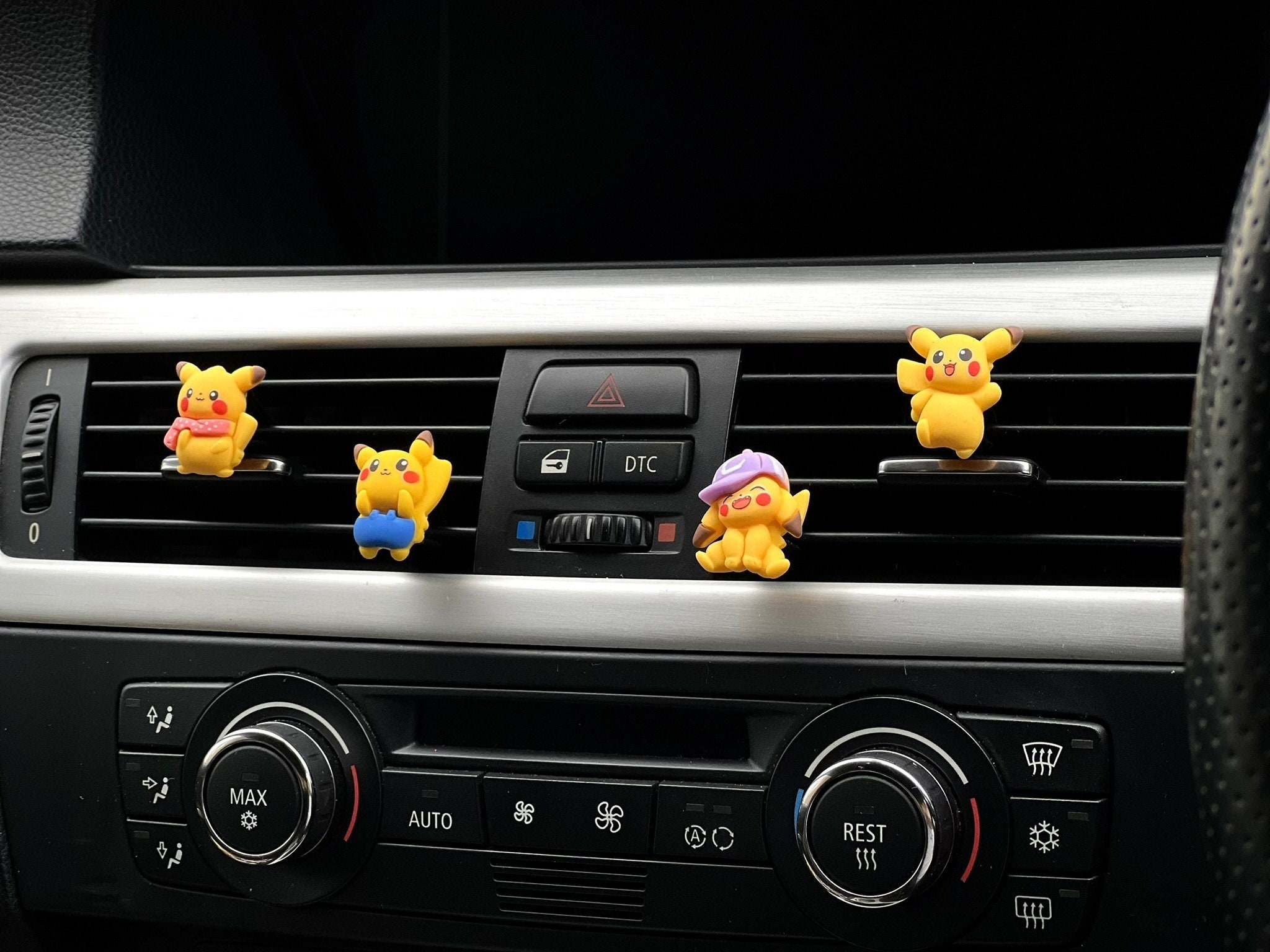Pokemon Car Vent Clip Car Accessories Decor Car Charms Anime Resin ...