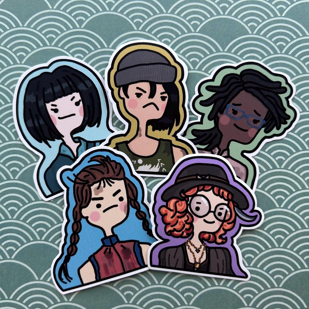 Cute Dead by Daylight Stickers: Nea, Feng, Claudette, Mikaela, Meg - Etsy