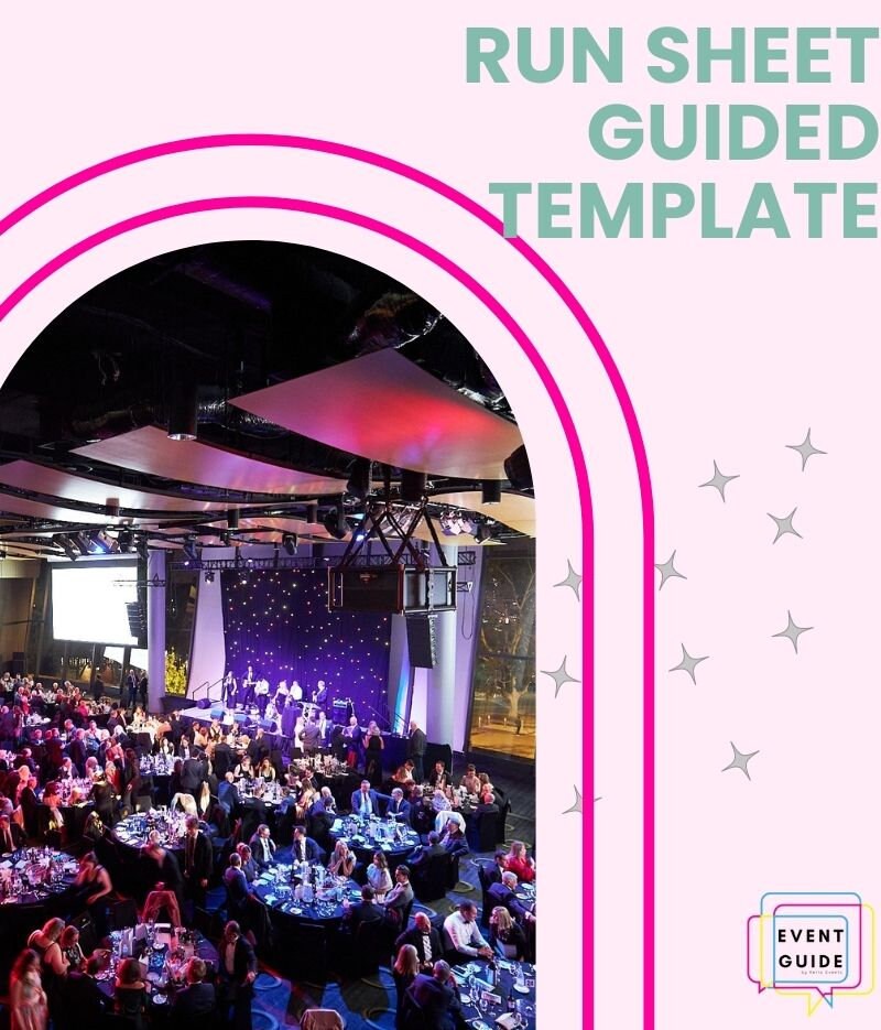 Event Planner Run Sheet Event Management Run Sheet Event Run Sheet ...