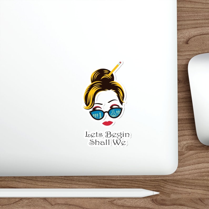 Let's Begin, Shall We Glasses Die-cut Stickers - Etsy