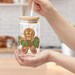 Gingerbread Man Sipper Glass Custom Christmas Libby Glass 16oz ...
