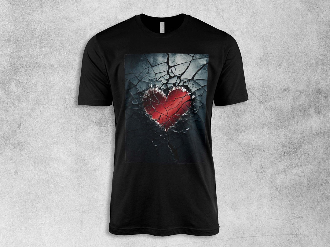 A Broken Heart Luxury Breakup Tee Shirt Designer Cotton T-shirt Gift ...