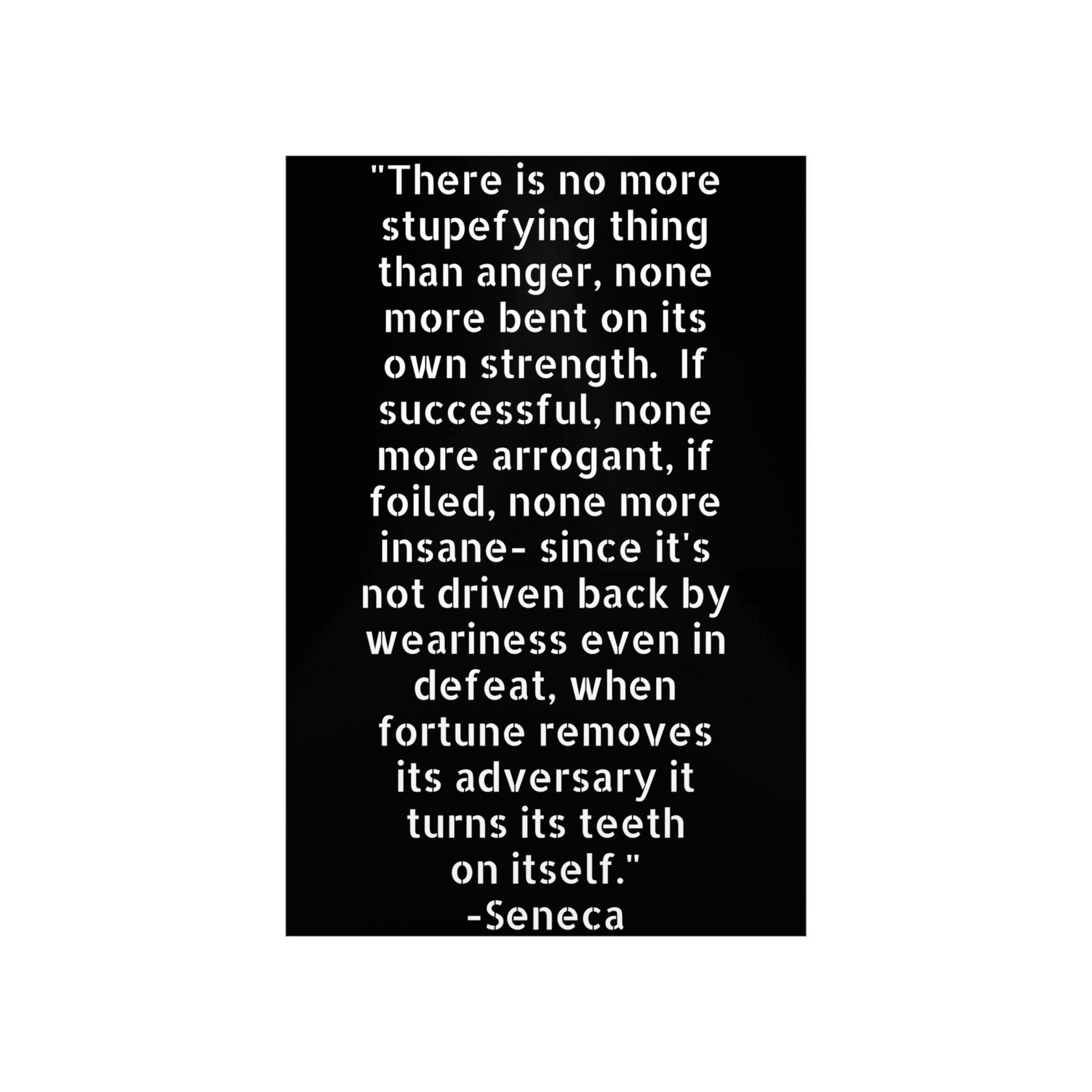 Seneca Motivational Quote Poster - Etsy