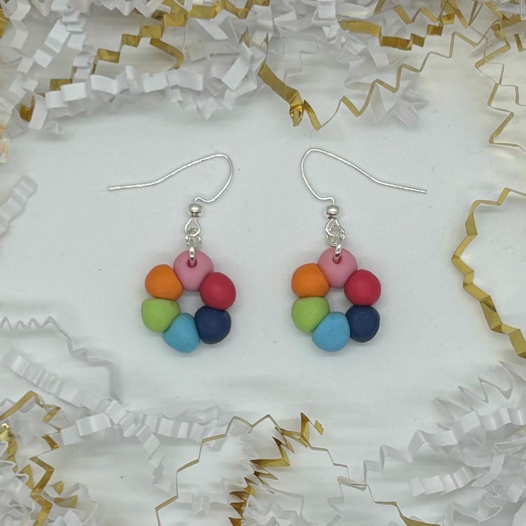 Hobi Flowers (handmade BTS Inspired Clay Dangle Earrings) - Etsy