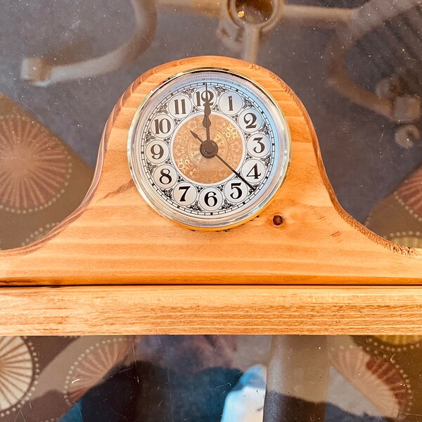 Wood Mantel Clock - Etsy