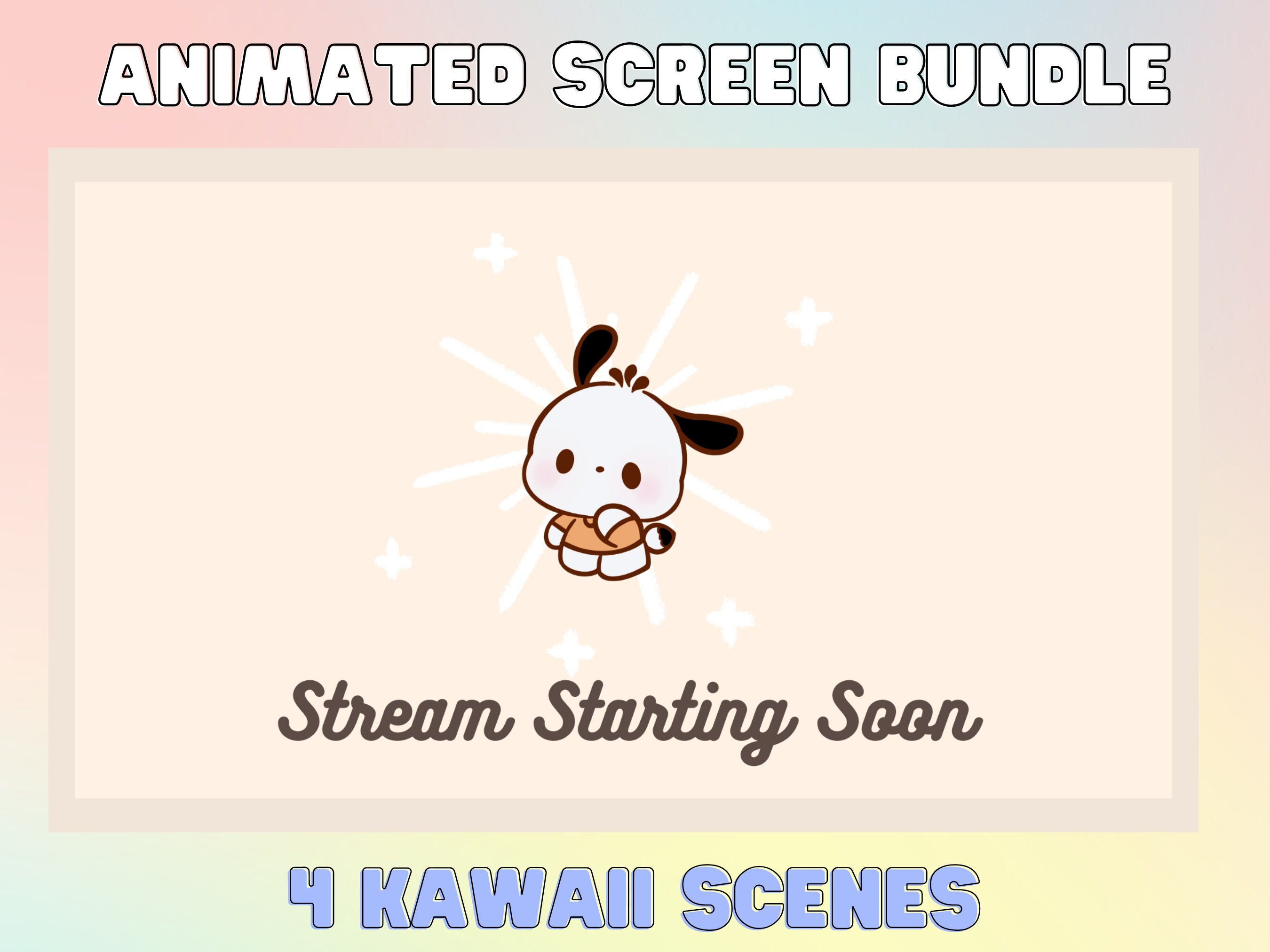 Animated Twitch Overlays Kawaii Chibi Characters - Twitch - Youtube ...