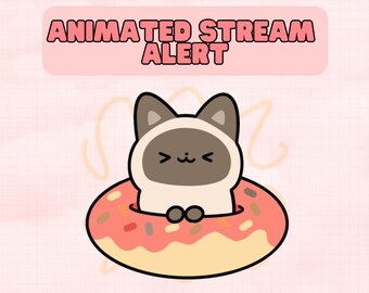 Animated Stream Alert - Kitty Cat Friends - Twitch Alert - Kawaii ...