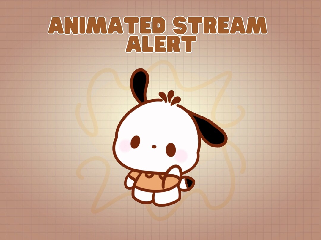 Animated Stream Alert - Cute Puppy - Twitch Alert - Kawaii - - Etsy