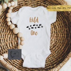 SVG Files, Wild One Svg, Newborn Onesie Svg, Animal Prints Svg, Paw ...