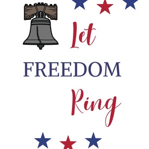 SVG, Let Freedom Ring Svg, Door Hanger SVG, Independence Day Sign ...
