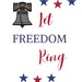 SVG, Let Freedom Ring Svg, Door Hanger SVG, Independence Day Sign ...