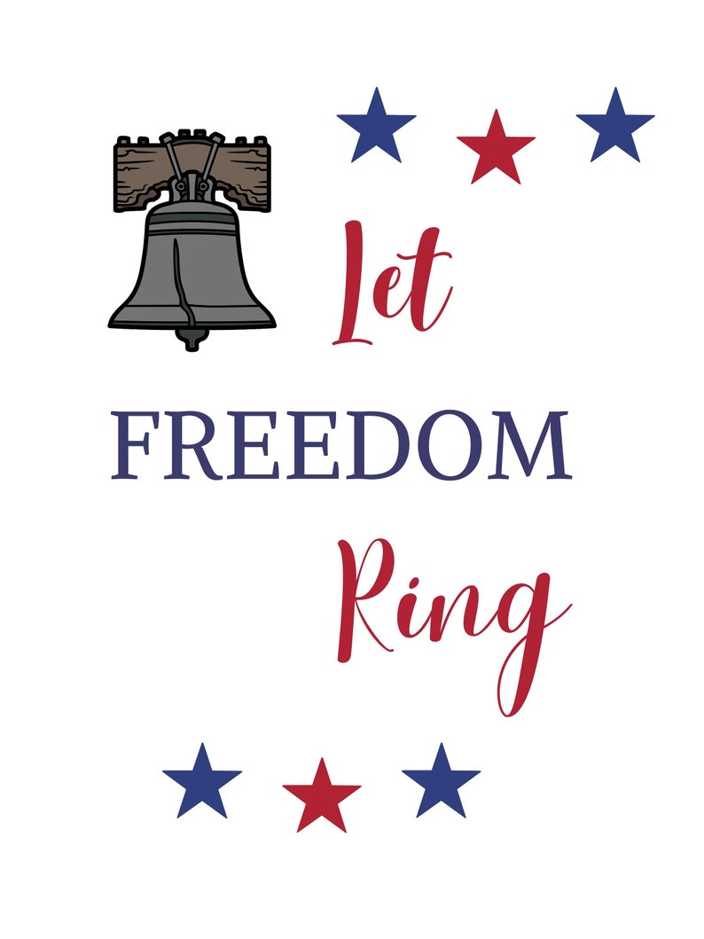 SVG, Let Freedom Ring Svg, Door Hanger SVG, Independence Day Sign ...