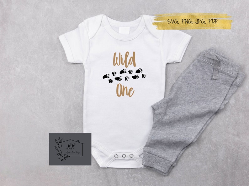 SVG Files, Wild One Svg, Newborn Onesie Svg, Animal Prints Svg, Paw ...