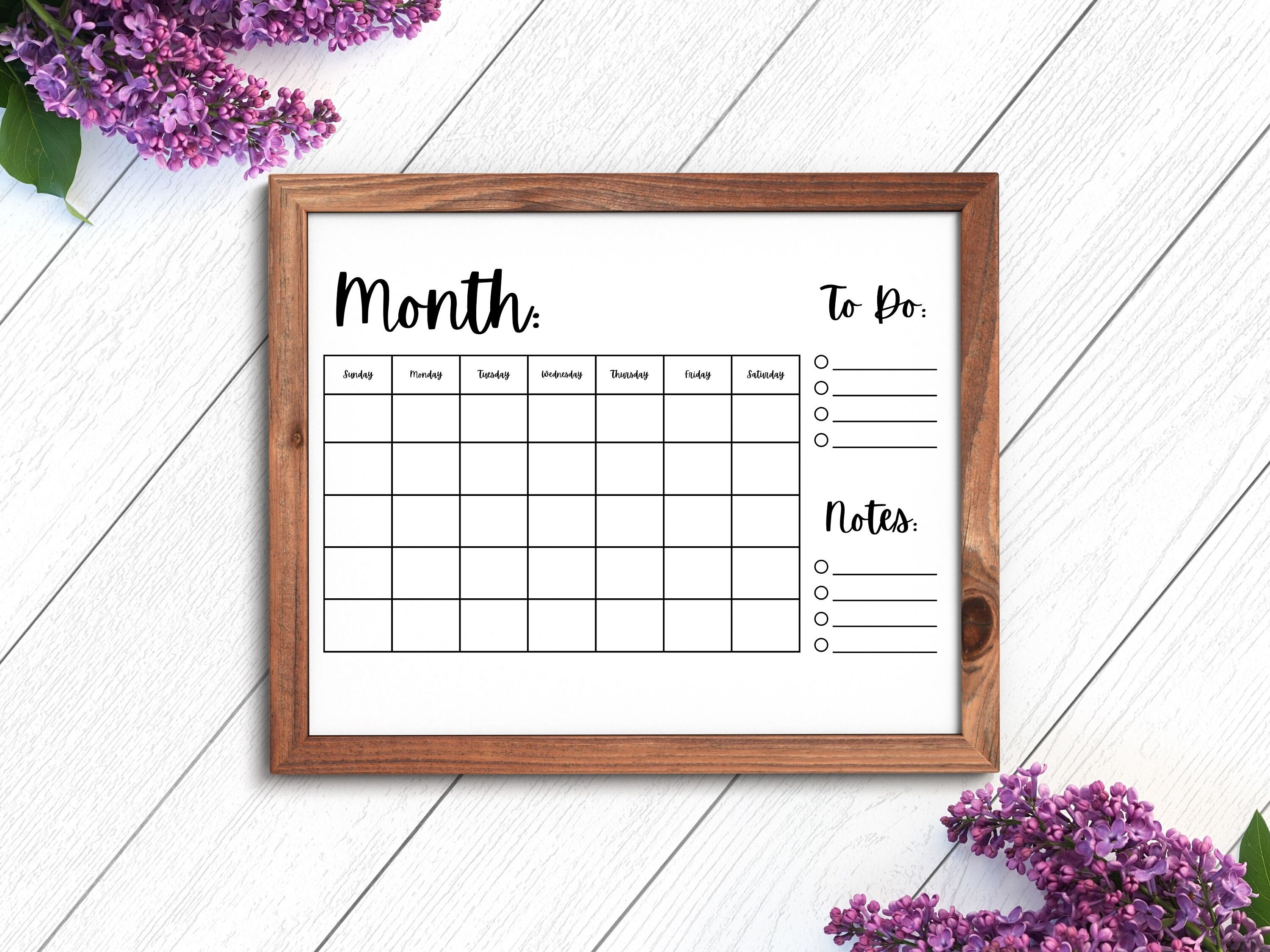 SVG Files, Monthly Calendar SVG, Farmhouse, Clip Art, Commercial Use ...