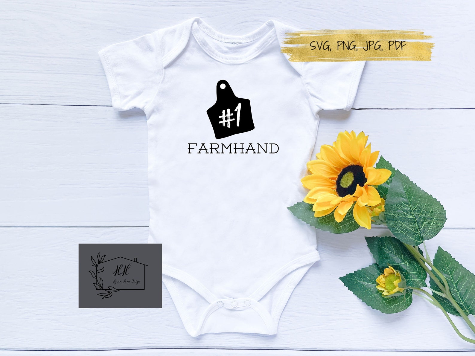 SVG Files, Farmhand Svg, Newborn Onesie Svg, Cow Tag Svg, Cute Baby ...