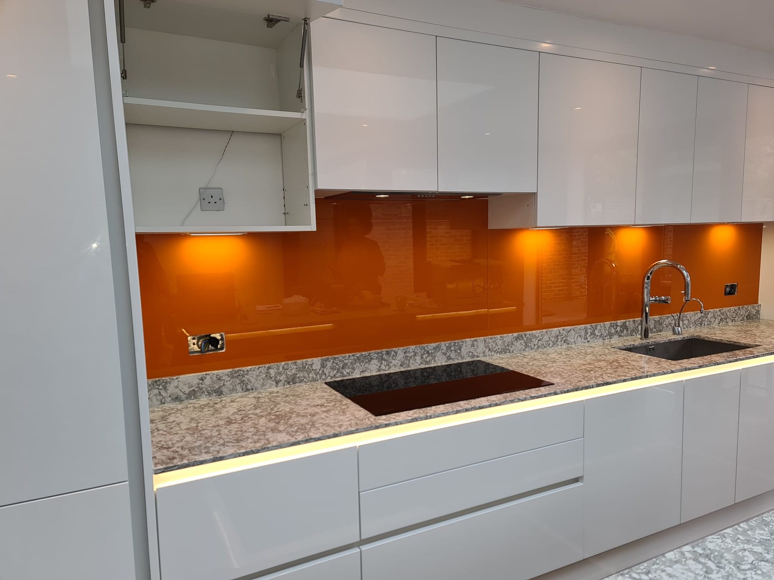 Stunning Glass Splashbacks - Black - Any Size - Etsy