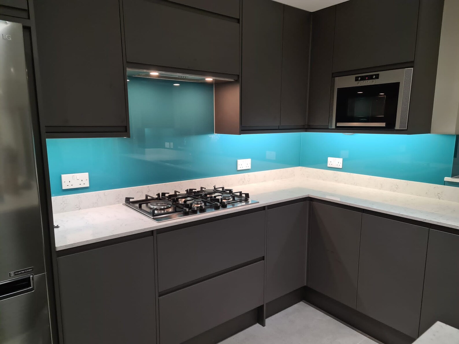 Stunning Glass Splashbacks - Black - Any Size - Etsy