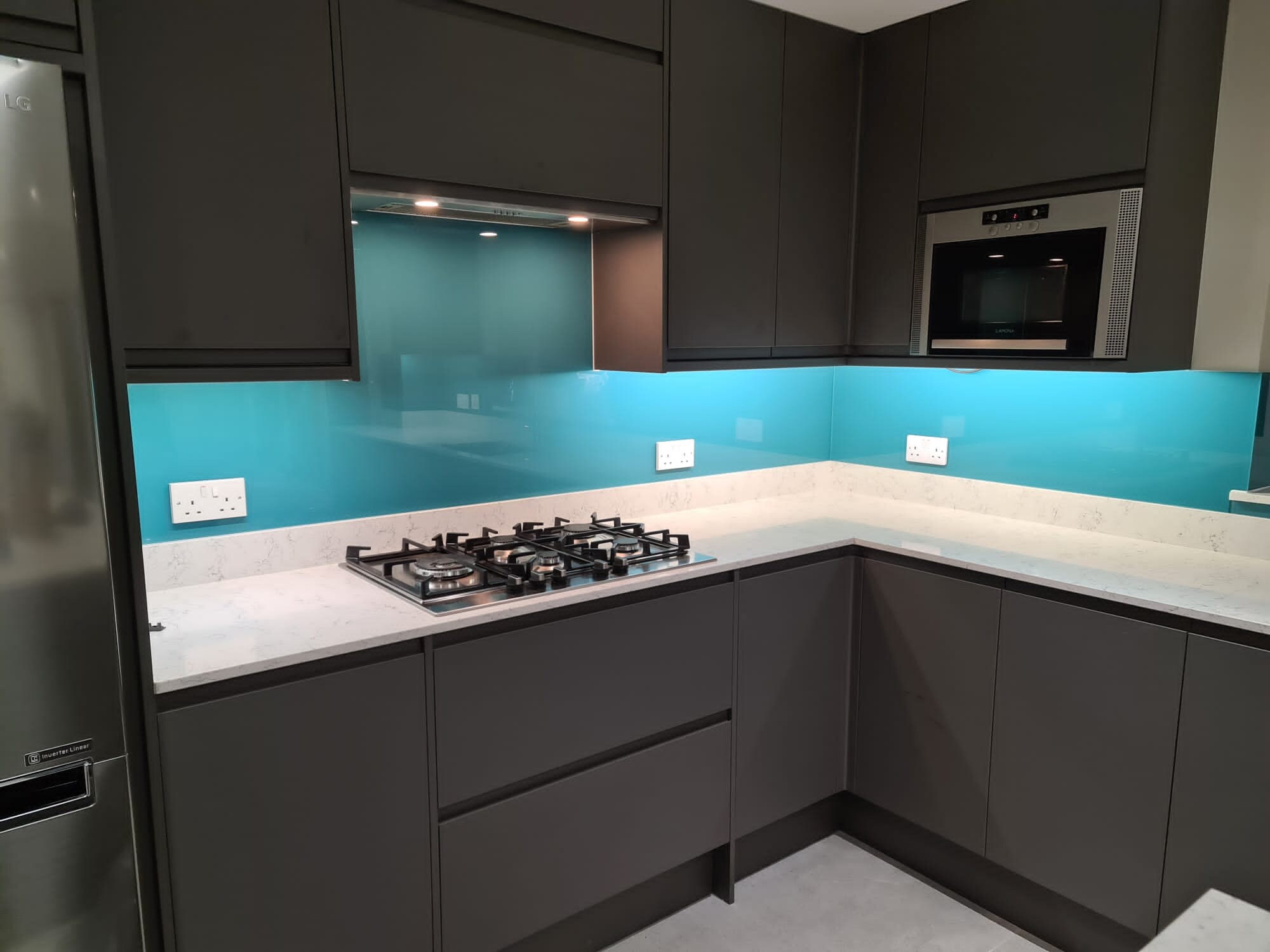 Stunning Glass Splashbacks - Black - Any Size - Etsy