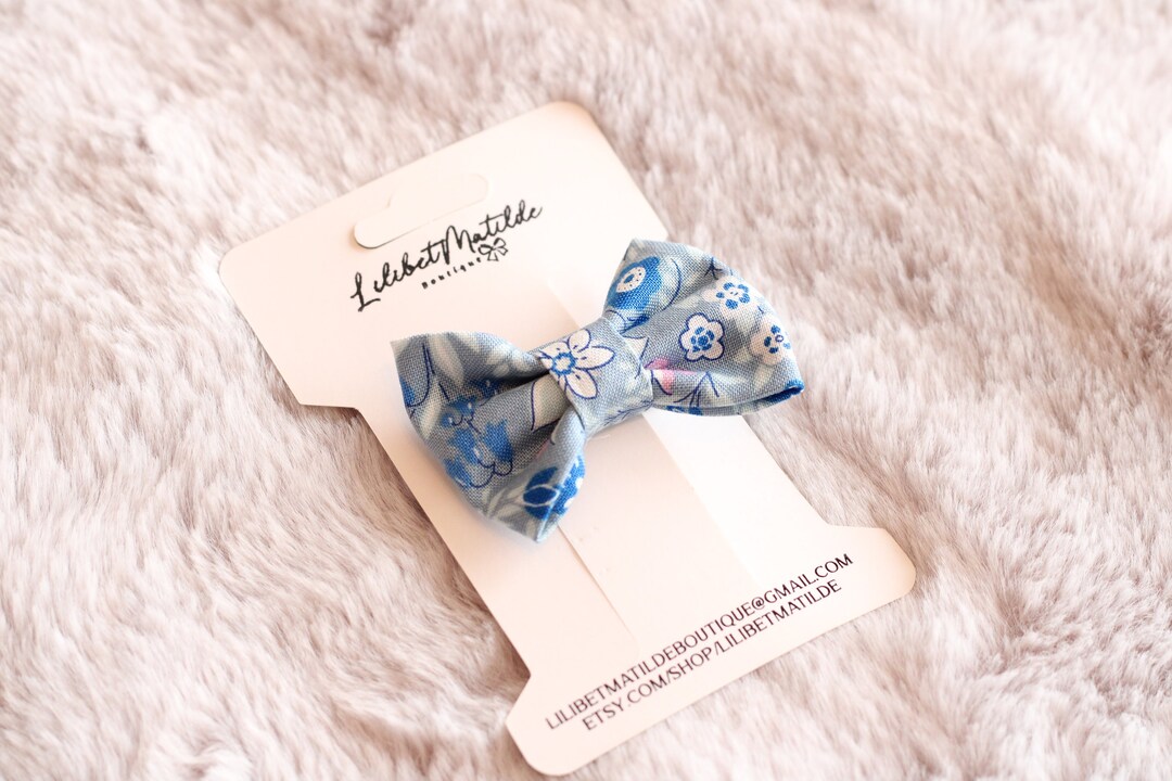 Liberty of London Hair Bow Clip/floral Hair Bows/toddler Baby Hair Bow ...