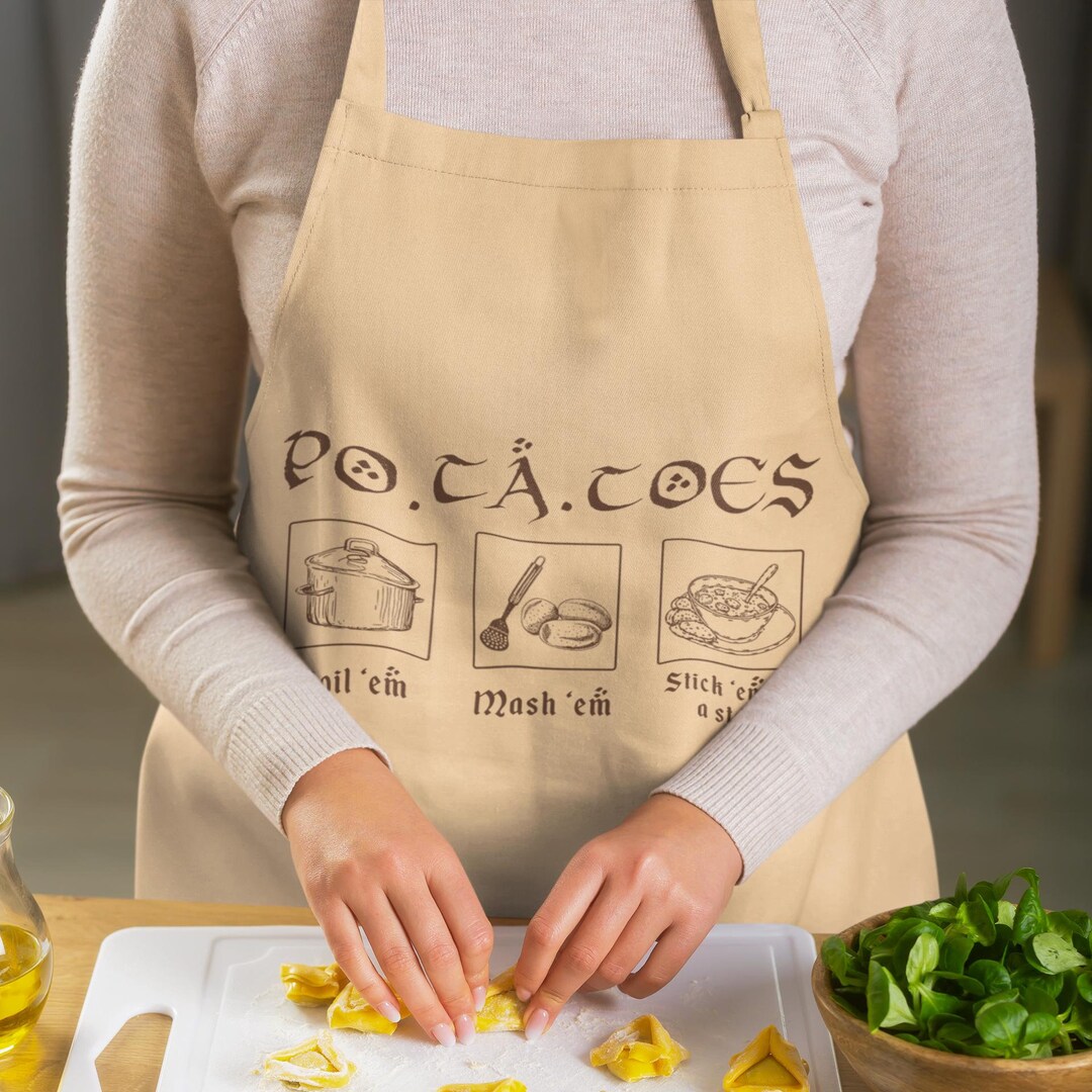 LOTR Inspired Potatoes Apron, Cooking, Foodie Gift, Bookish Nerd ...