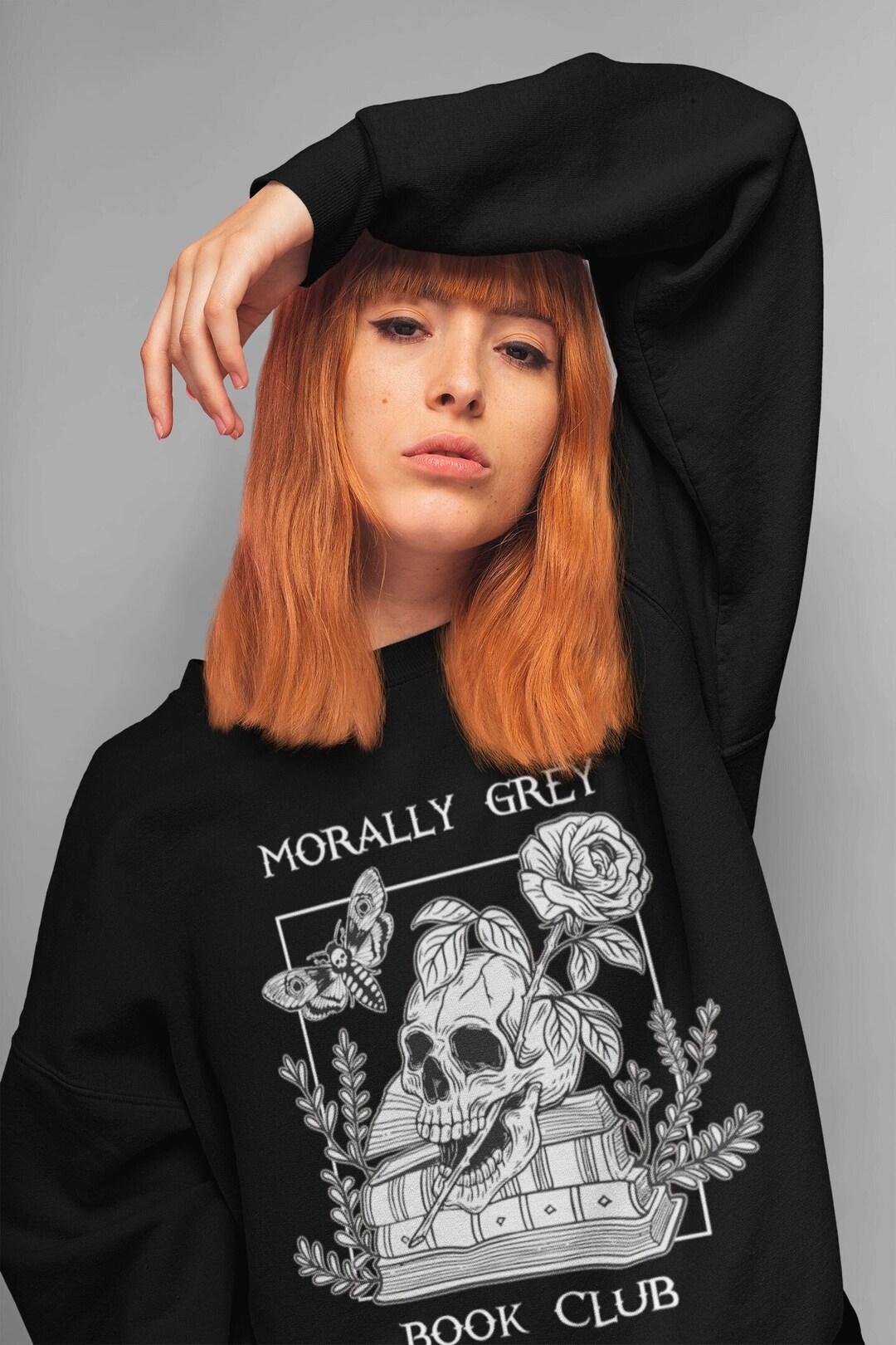 Morally Grey Book Club Sweatshirt, Booktok Merch, Dark Romance Reader ...