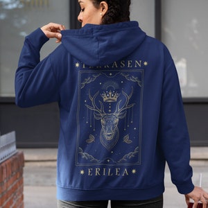 TOG Inspired Terrasen Stag Tarot Style Zip up Hoodie, SJM Fandom ...