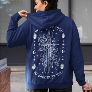 TOG Inspired Fireheart Zip up Hoodie, You Do Not Yield, Back Printed ...