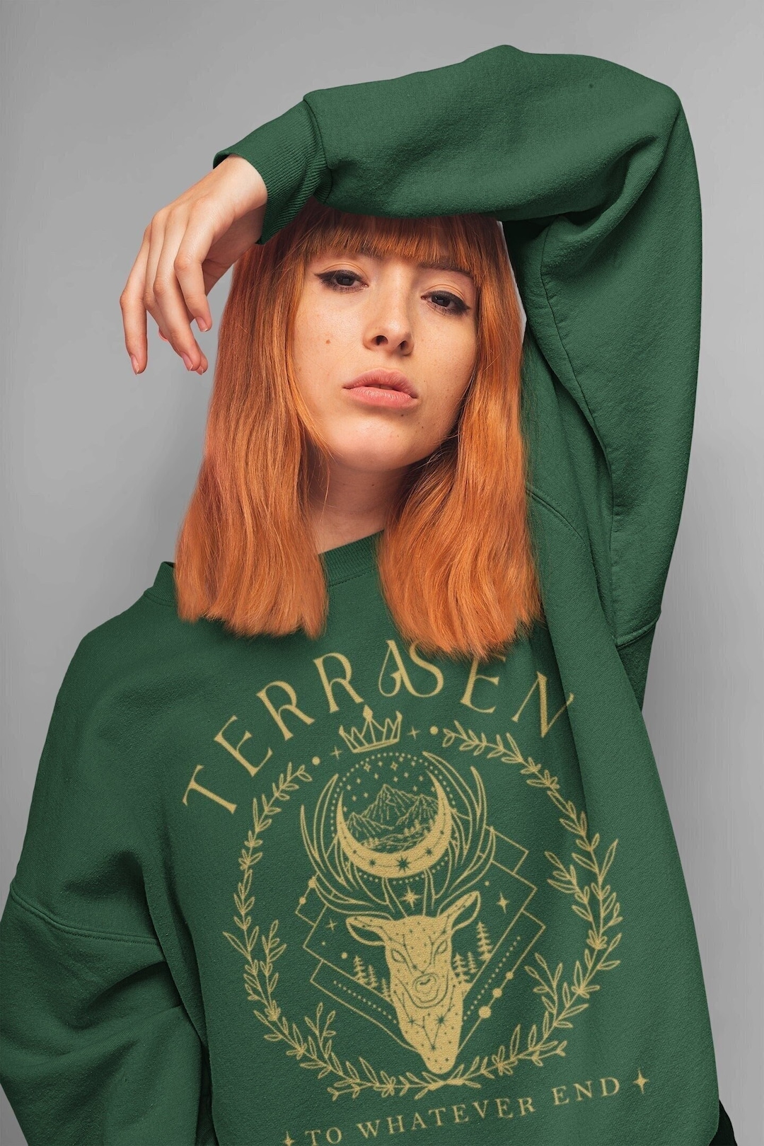 TOG Terrasen Stag Literary Sweatshirt, Throne of Glass, SJM, Bookish ...