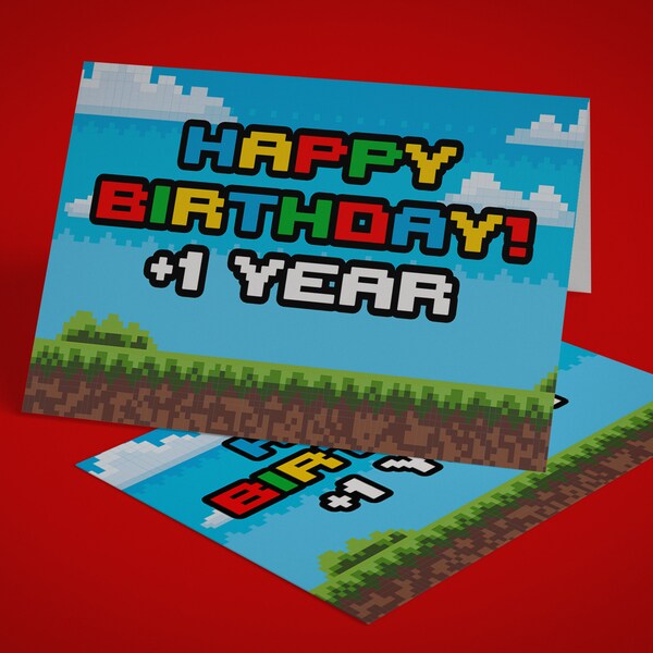 Nintendo Birthday Card - Etsy