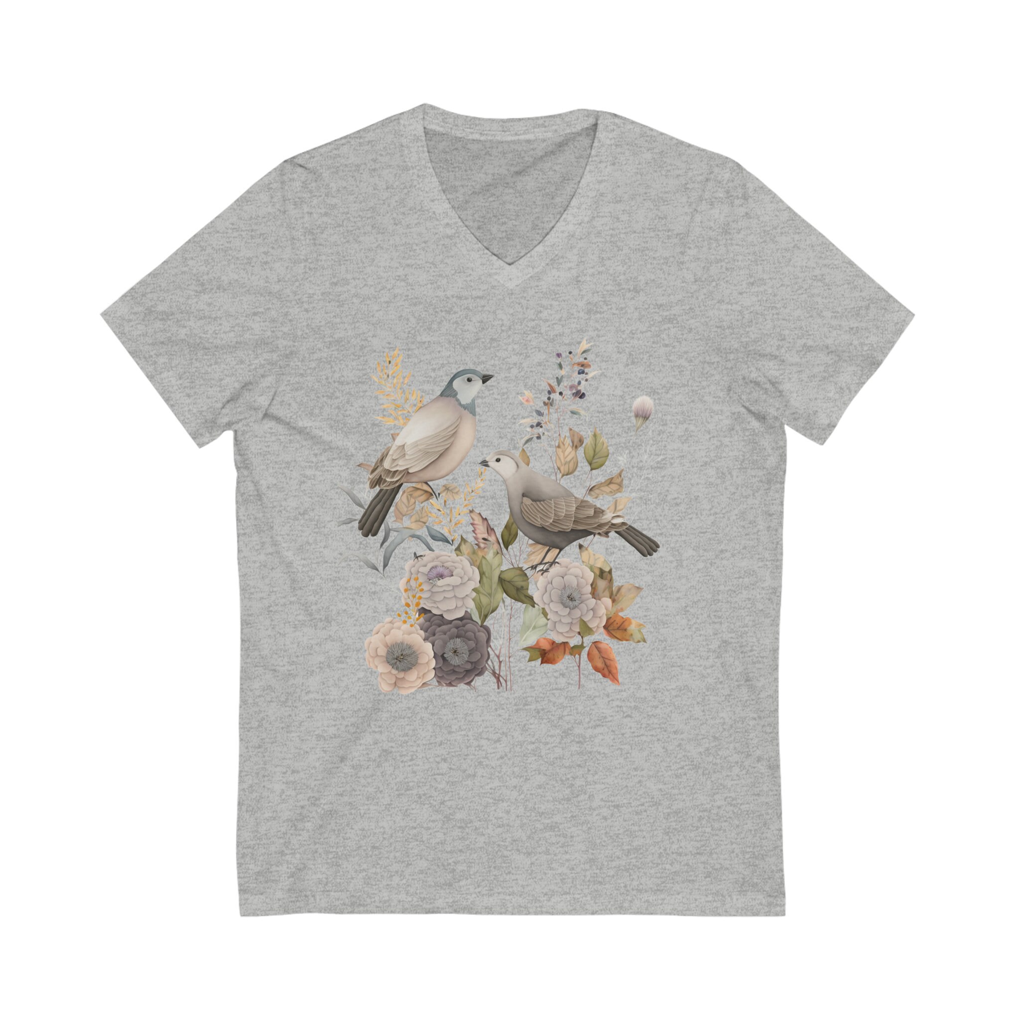 Cottagecore Birds With Flowers Shirt, Bird Watcher Shirt, Bird Lover ...